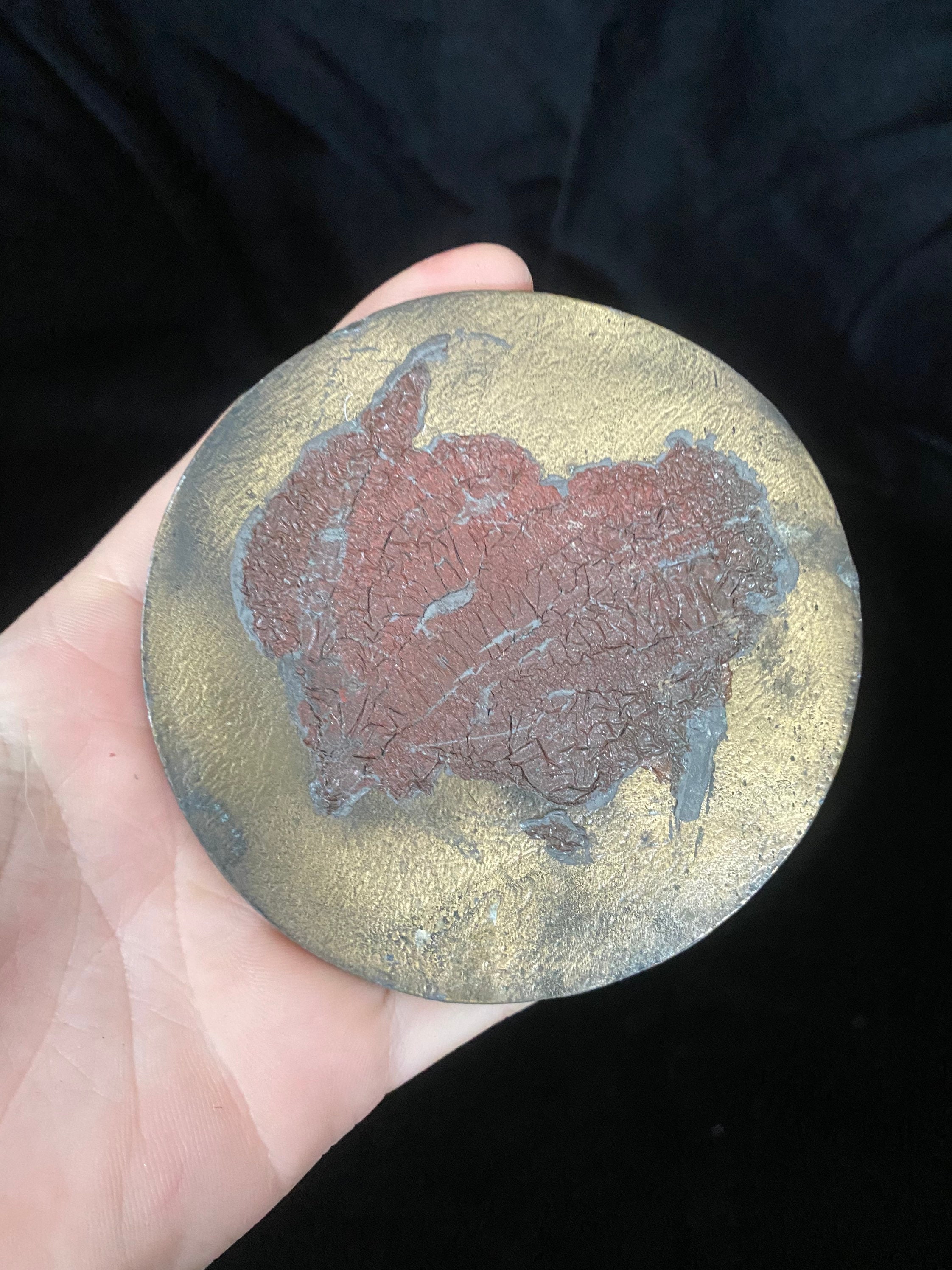 Vintage Heavy Brass Paperweight, Souvenir From the Yukon, Gold Miner - Etsy