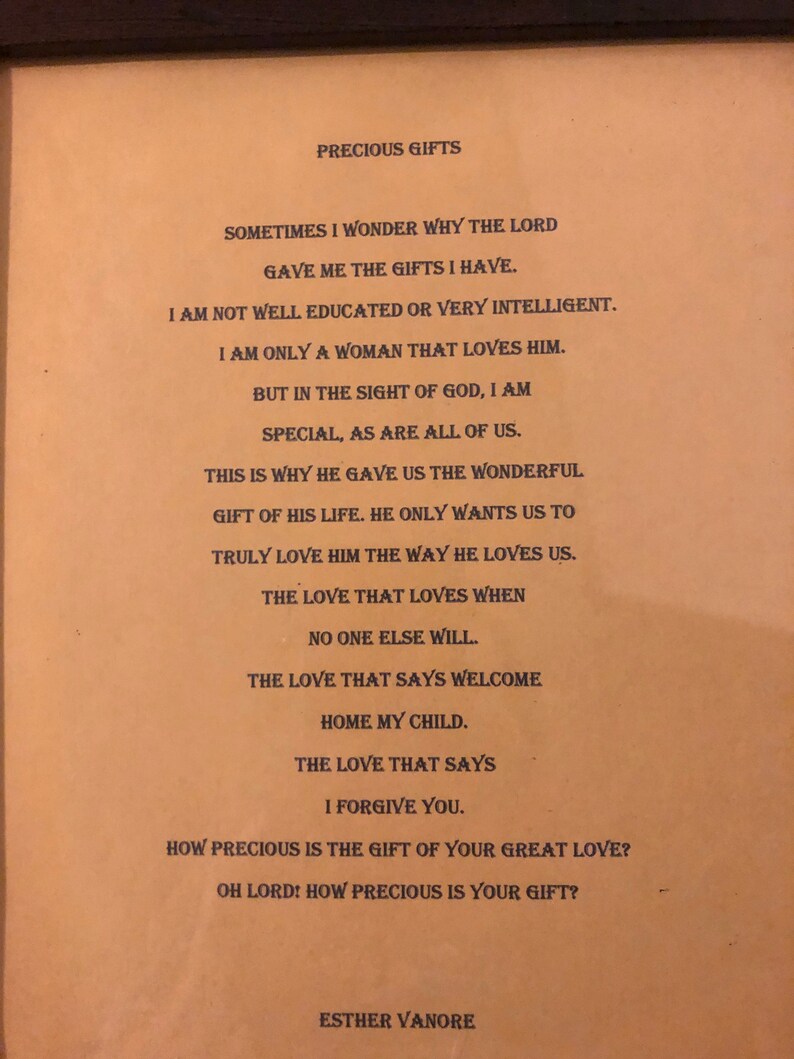 Inspirational Poetry, Precious Gifts 8 - Etsy
