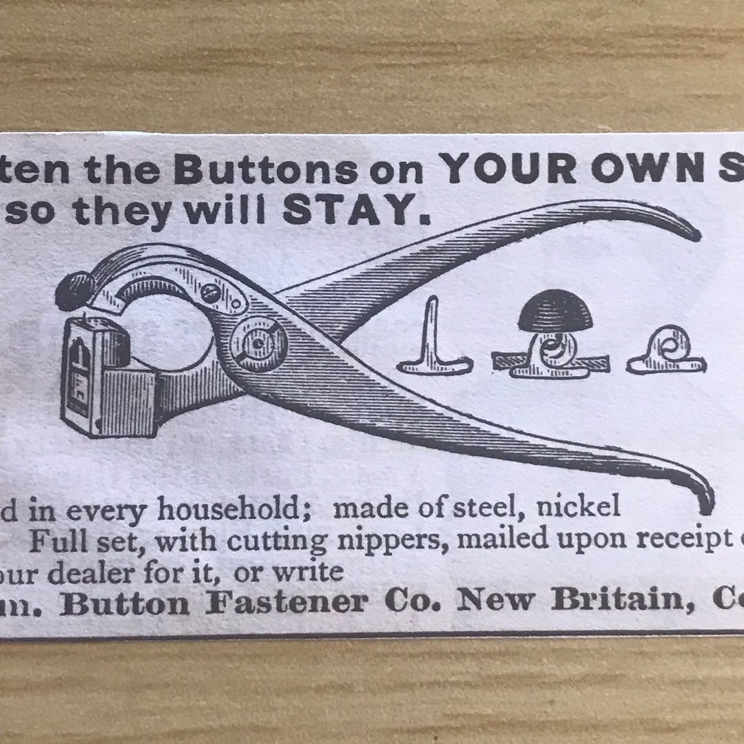 1880s-90s Victorian Print Ad Am. Button Fastener Co. Boston - Etsy