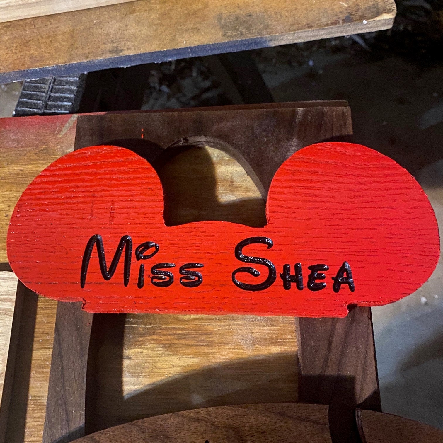 Mickey Ears Disney Name Sign - Etsy