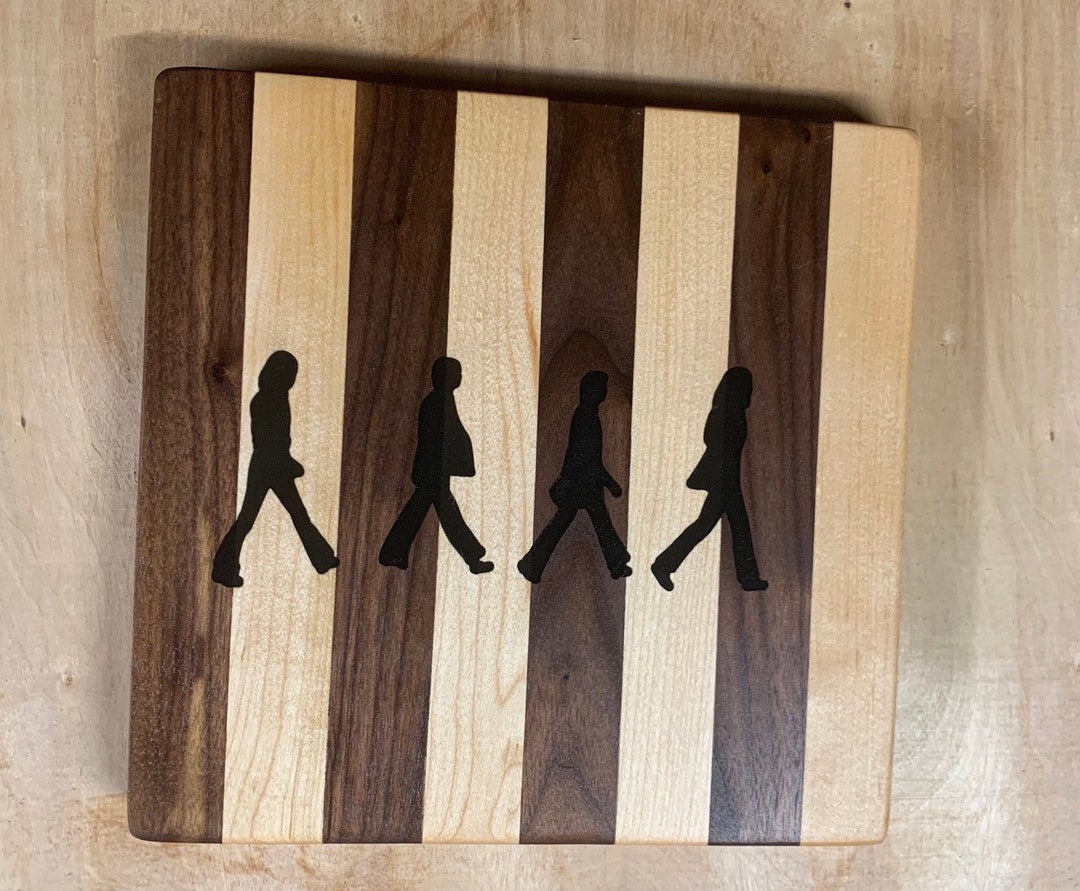 Abbey Road Beatles Cutting Board: Wood Kitchen Decor - Etsy