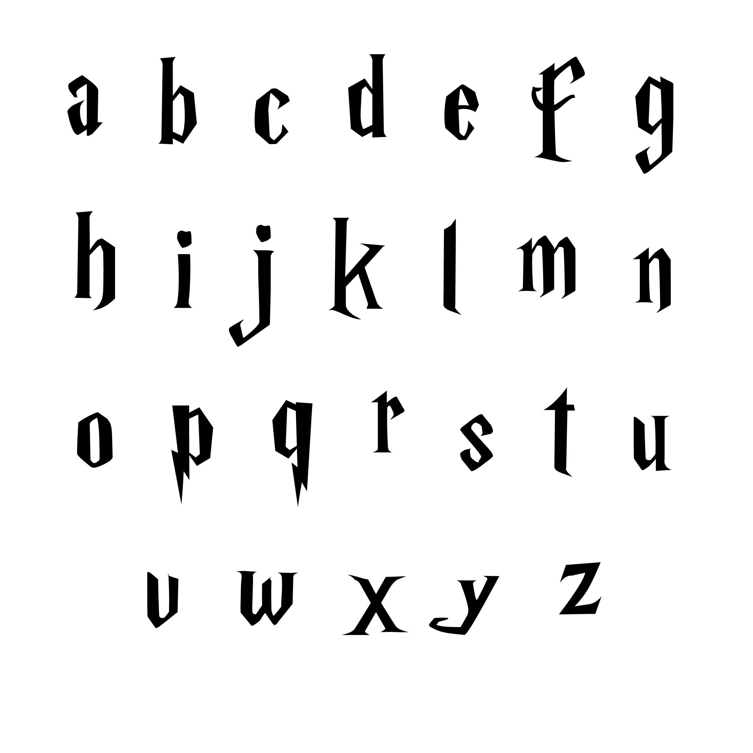 Harry Potter Themed MDF Carved Letters Custom Sizes Wizard - Etsy