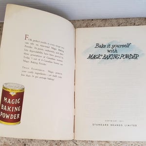 Vintage Bake It Yourself With Magic Baking Powder (1951) Cookbook - Etsy