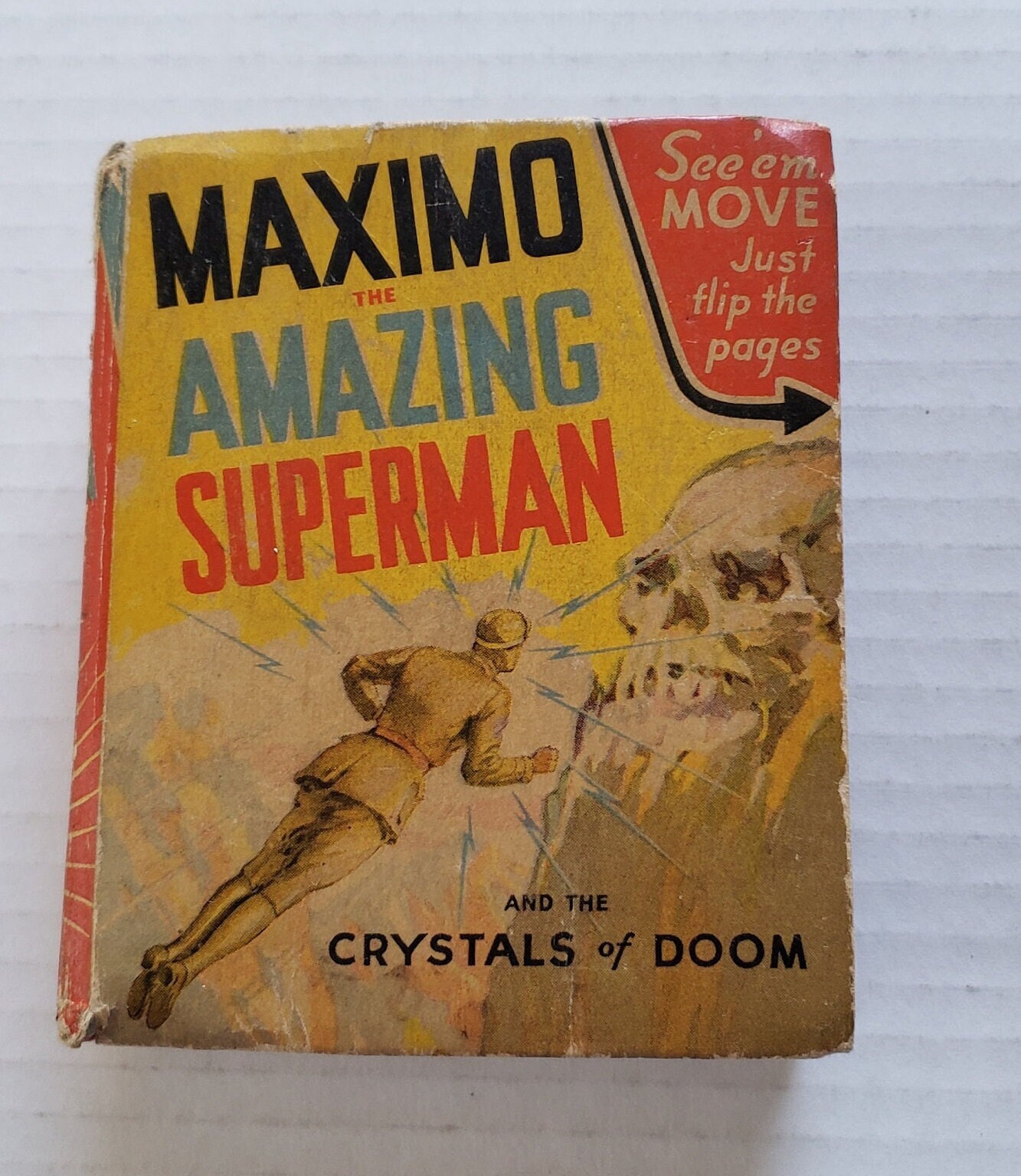Vintage Maximo the Amazing Superman Flip Book, 1941 - Etsy