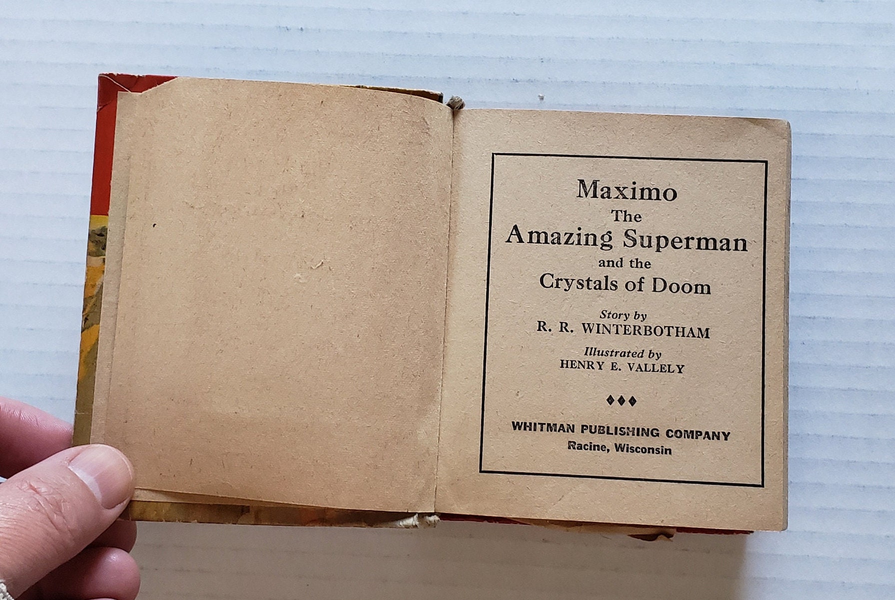 Vintage Maximo the Amazing Superman Flip Book, 1941 - Etsy