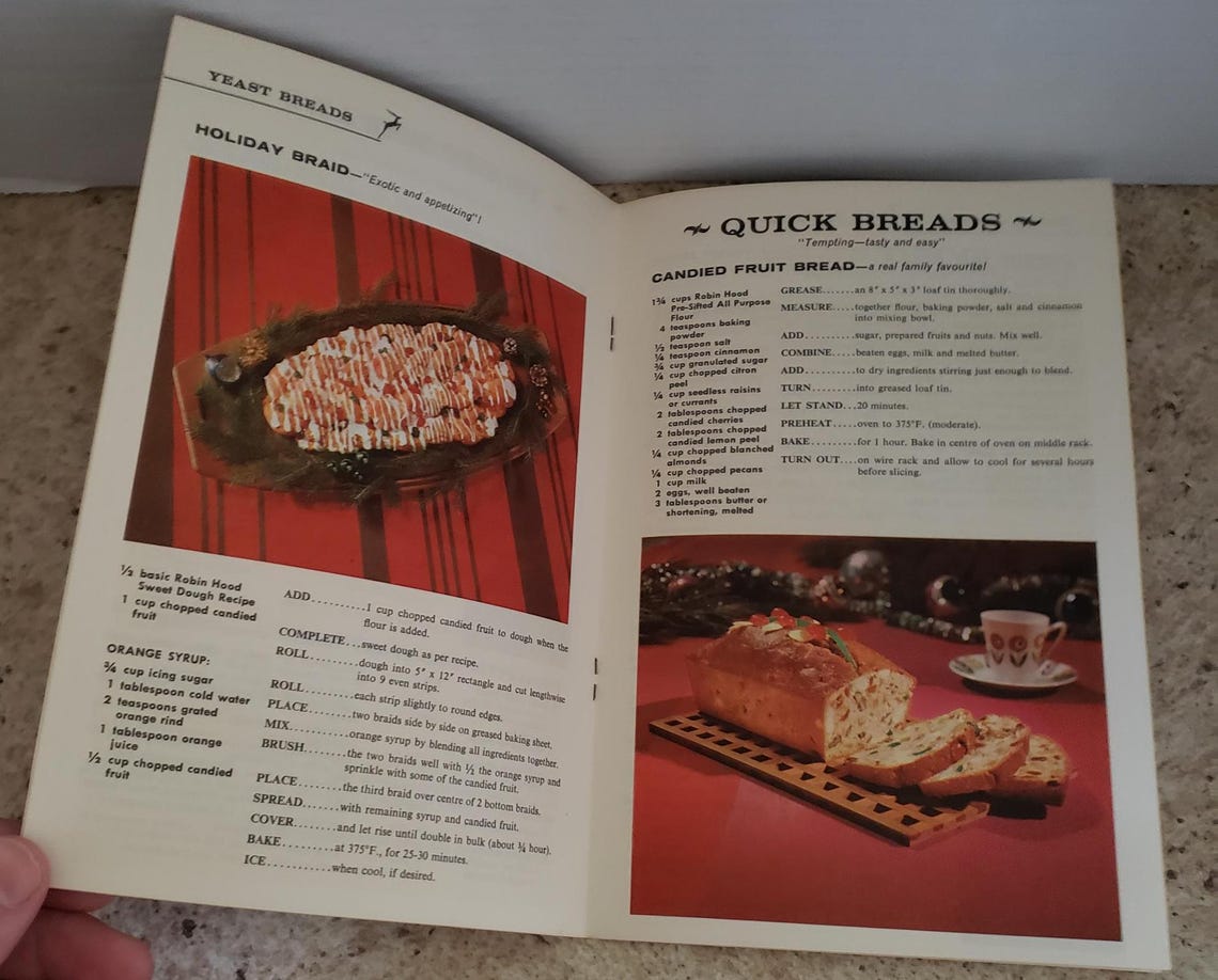 Vintage Robin Hood No-sift Christmas Baking Recipes Rita Martin 1950s ...