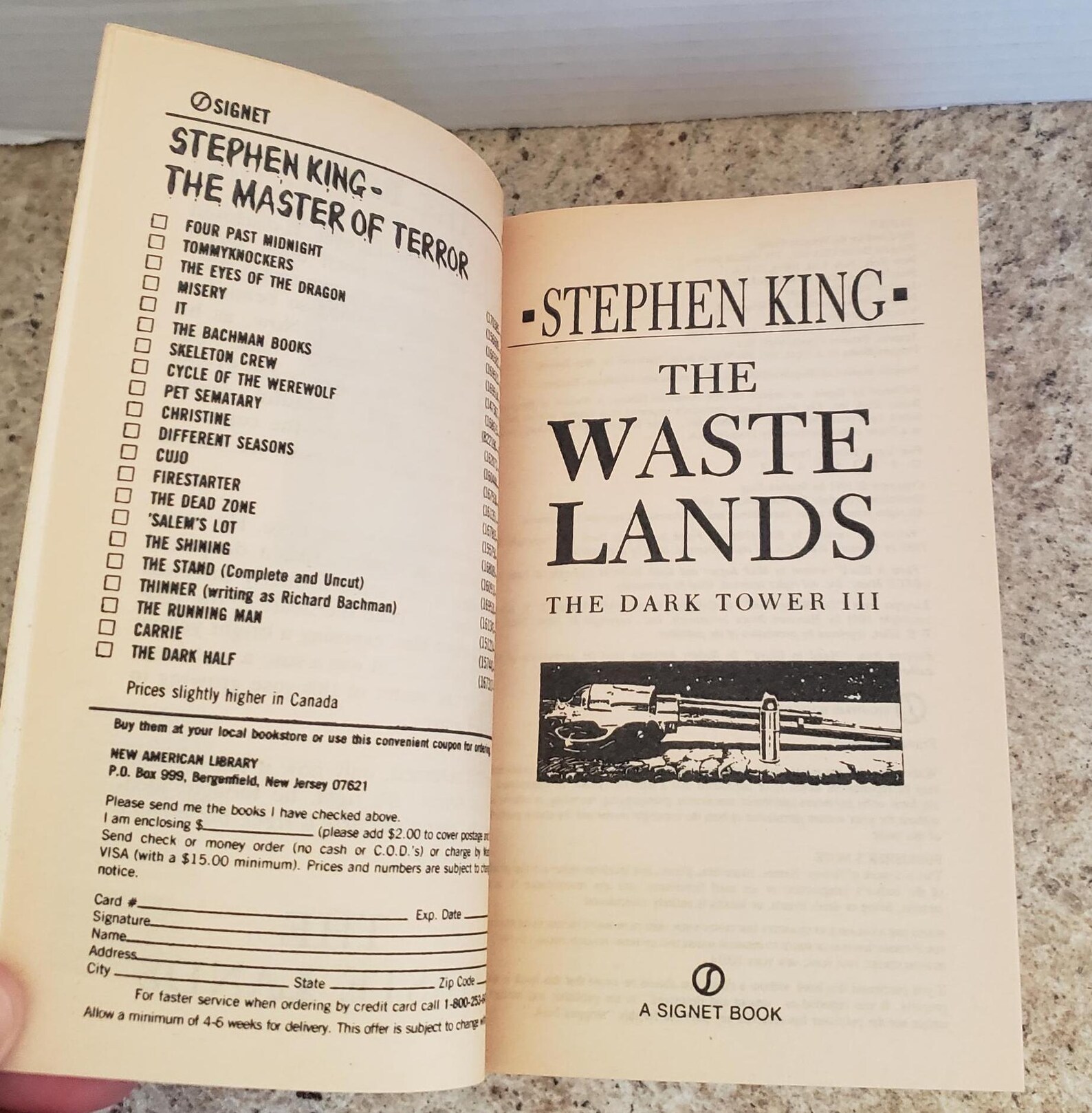 Vintage Stephen King the Waste Lands Dark Tower III Signet (1993 ...