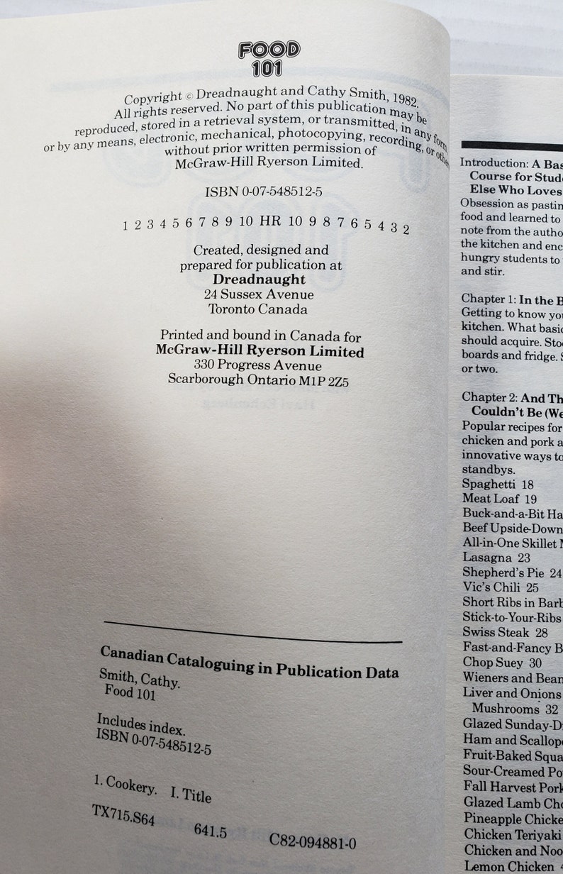 Vintage Food 101 A Student Guide to Quick & Easy Cooking by - Etsy