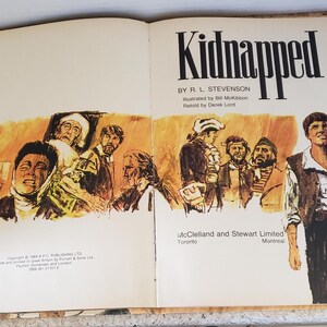 Vintage Kidnapped by Robert Louis Stevenson (1969) Hardcover Classic ...
