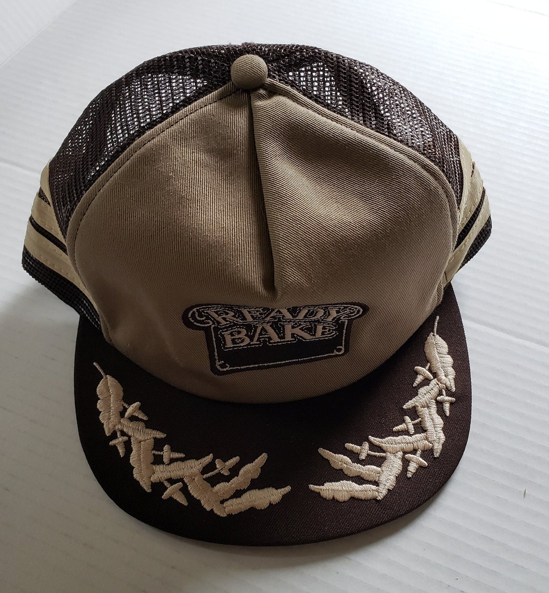 Vintage Ready Bake Trucker Hat: Embroidered Logo, Laurels - Etsy