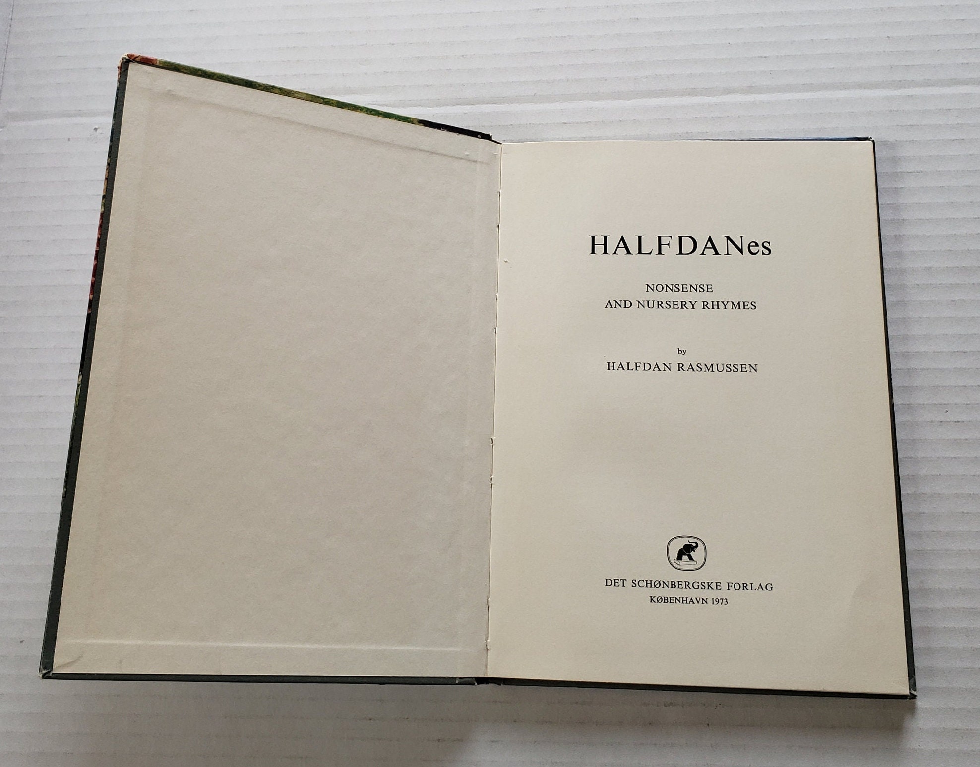 Vintage Half Danes Sense and Nonsense Verse by Halfdan Rasmussen ...