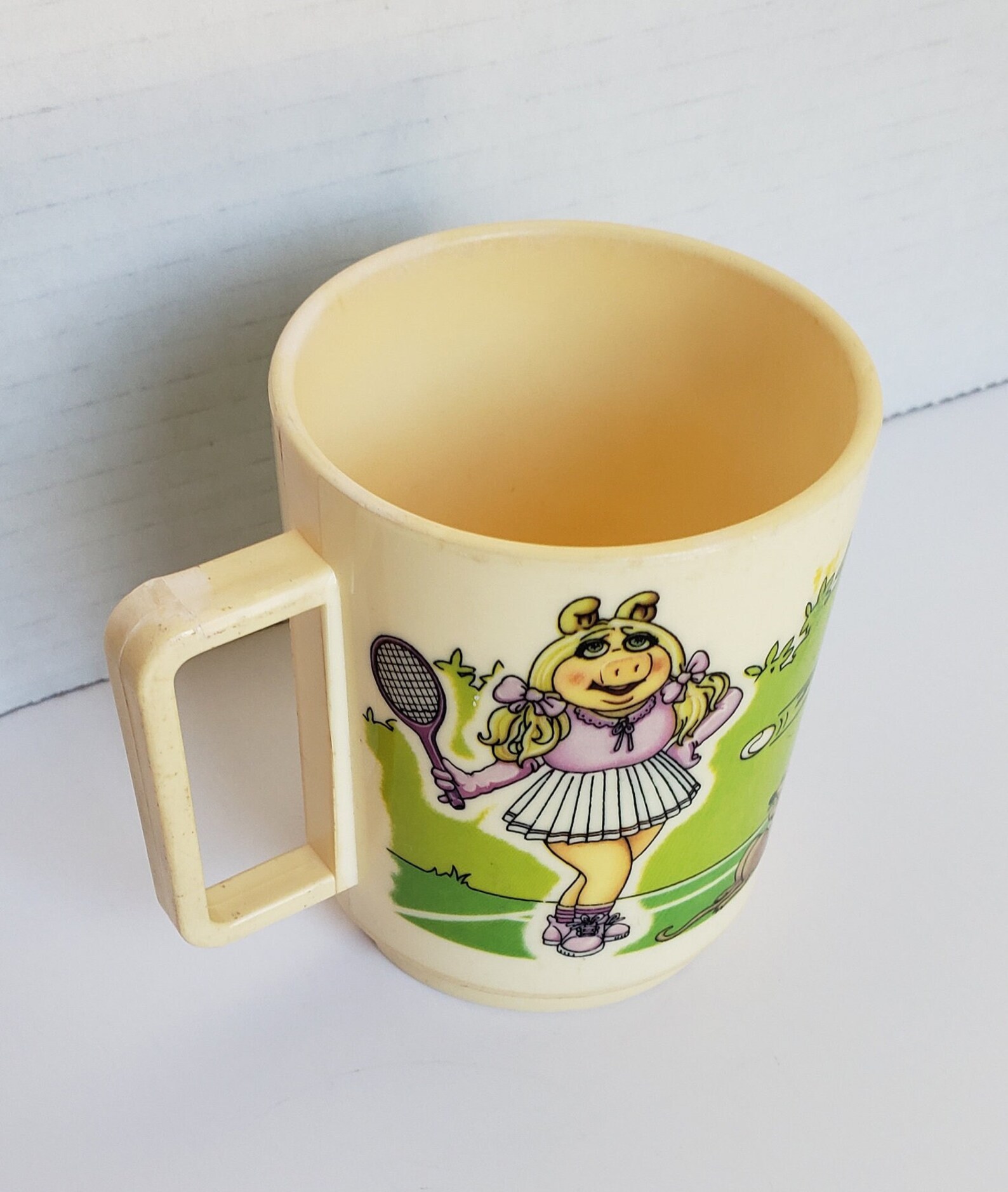 Vintage Muppets Kermit the Frog Miss Piggy Gonzo Playing Tennis Irwin ...