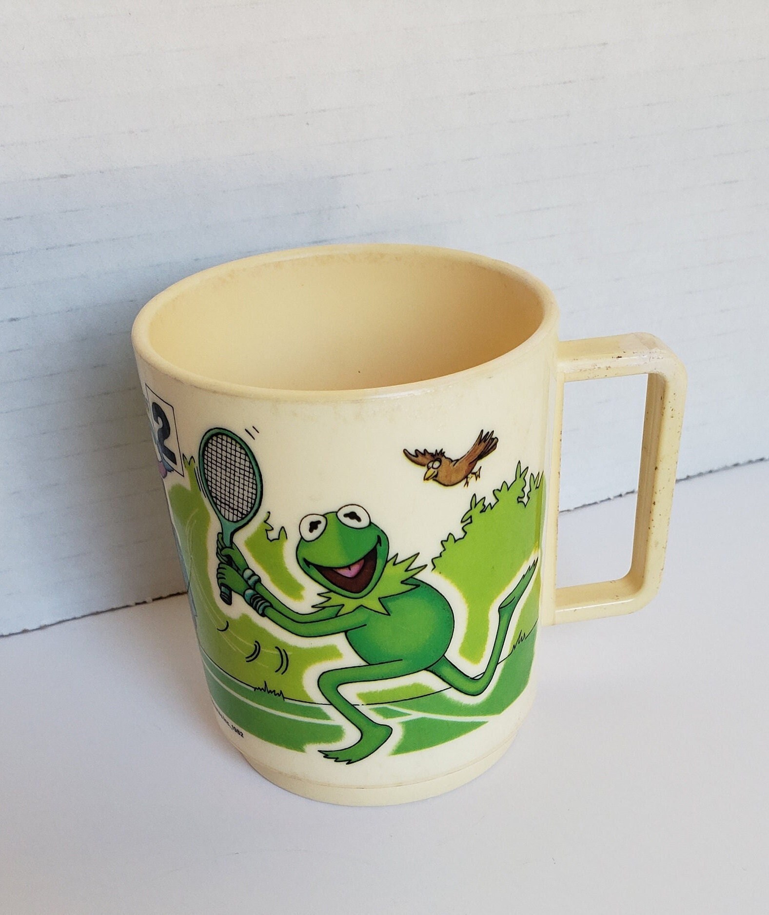 Vintage Muppets Kermit the Frog Miss Piggy Gonzo Playing Tennis Irwin ...