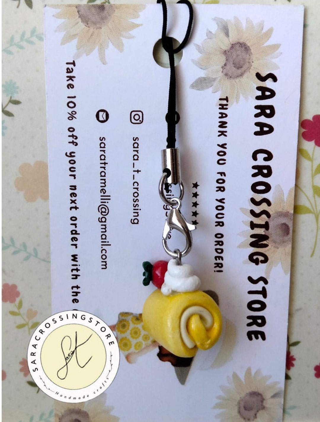 Swiss Roll Keychain Handmade Sweets Miniature Food - Etsy