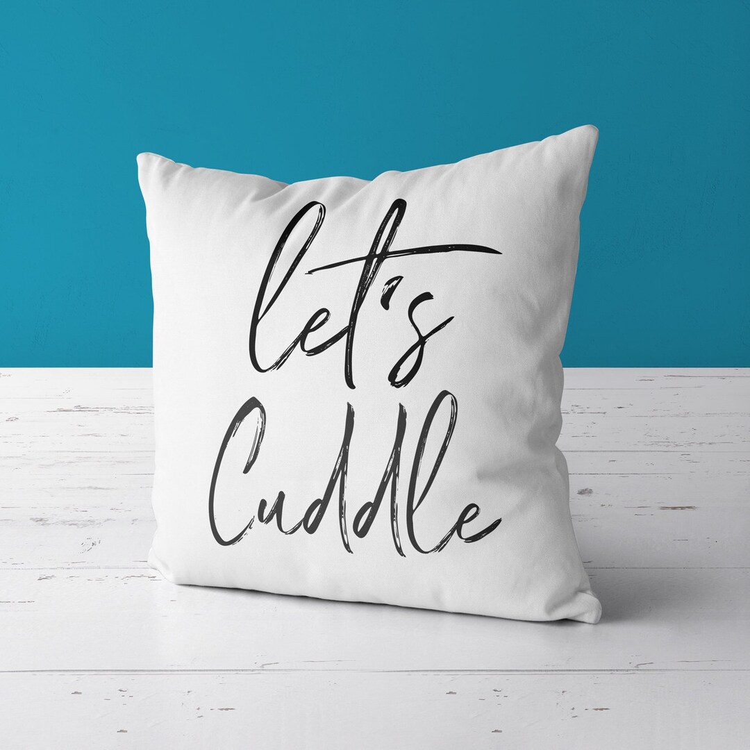Let's Cuddle Pillow, for a Perfect Evening for Two - Etsy