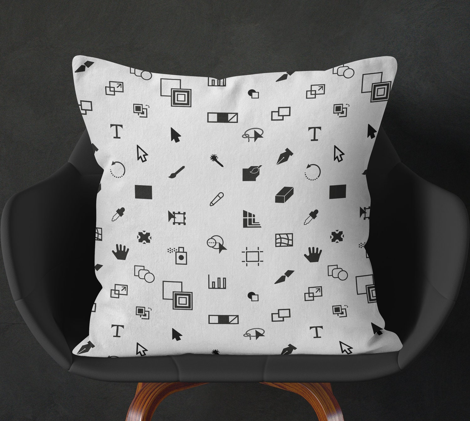 Graphic Designer Pillow or Pillowcase With Adobe Illustrator Icon ...