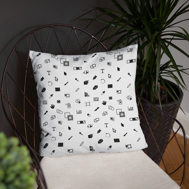 Graphic Designer Pillow or Pillowcase With Adobe Illustrator Icon ...
