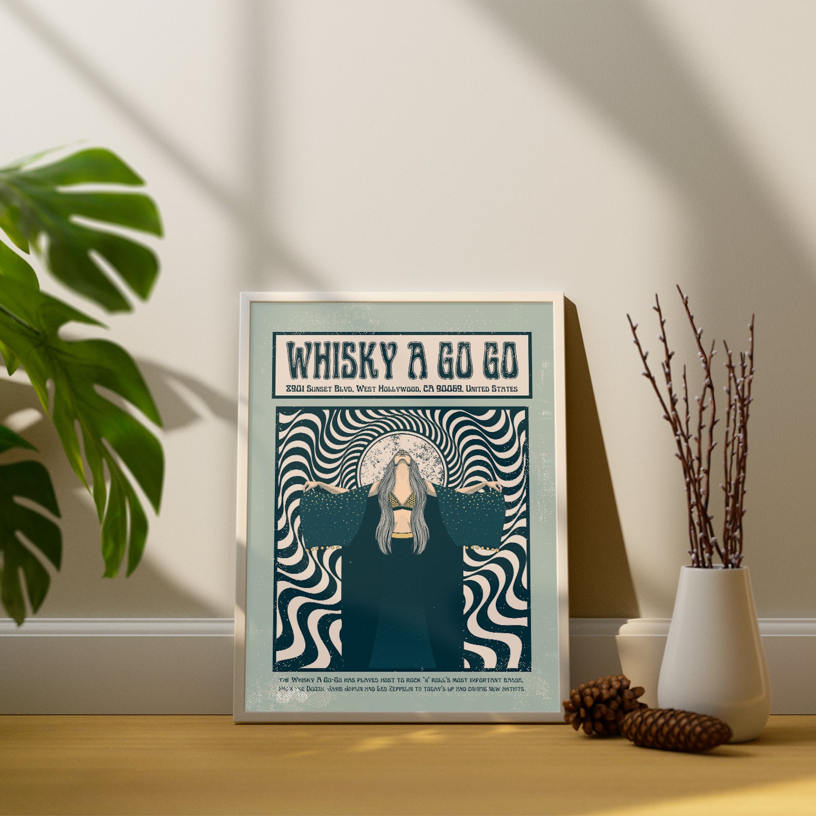 Whisky A Go Go Poster, Whisky A Go Go Art Print, Psychedelic Art ...