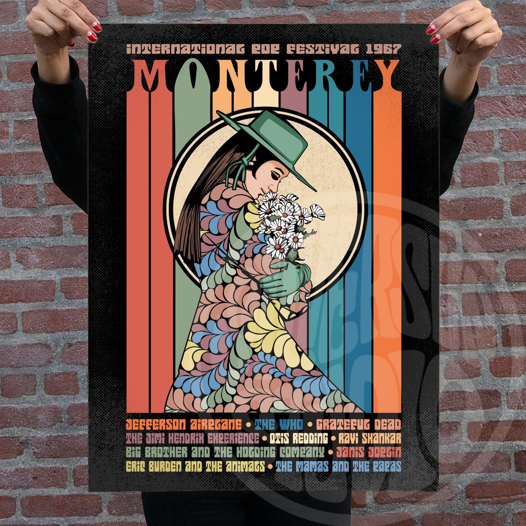 Monterey International Pop Festival Poster Monterey Art - Etsy Canada