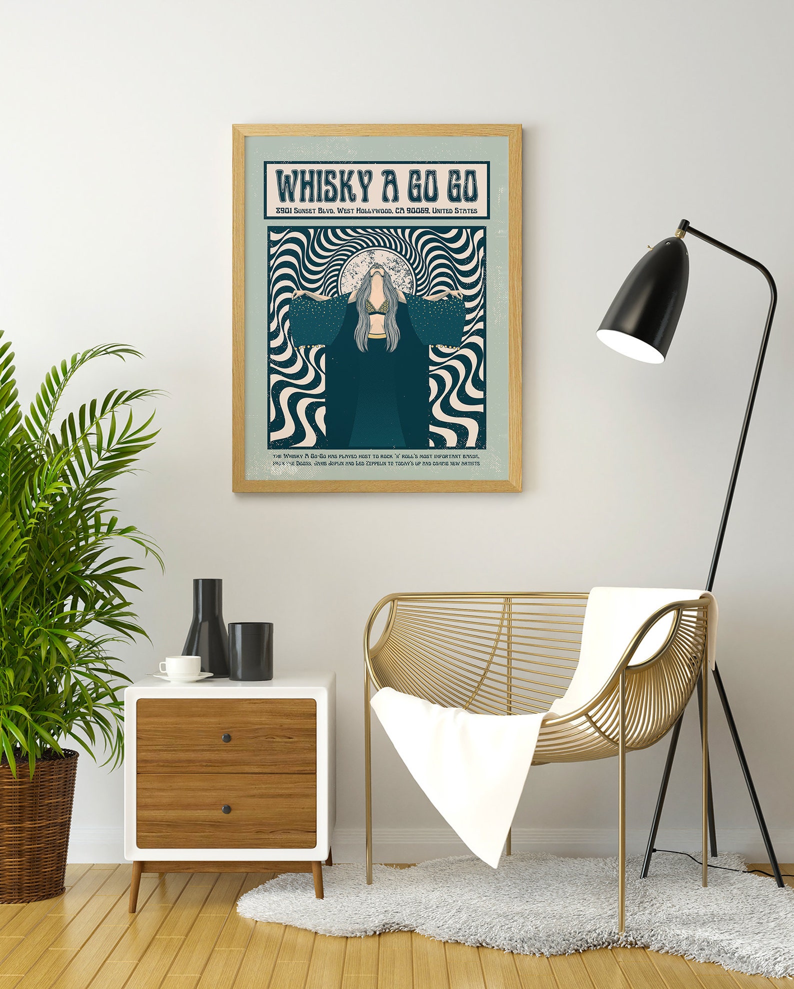 Whisky A Go Go Poster, Whisky A Go Go Art Print, Psychedelic Art ...
