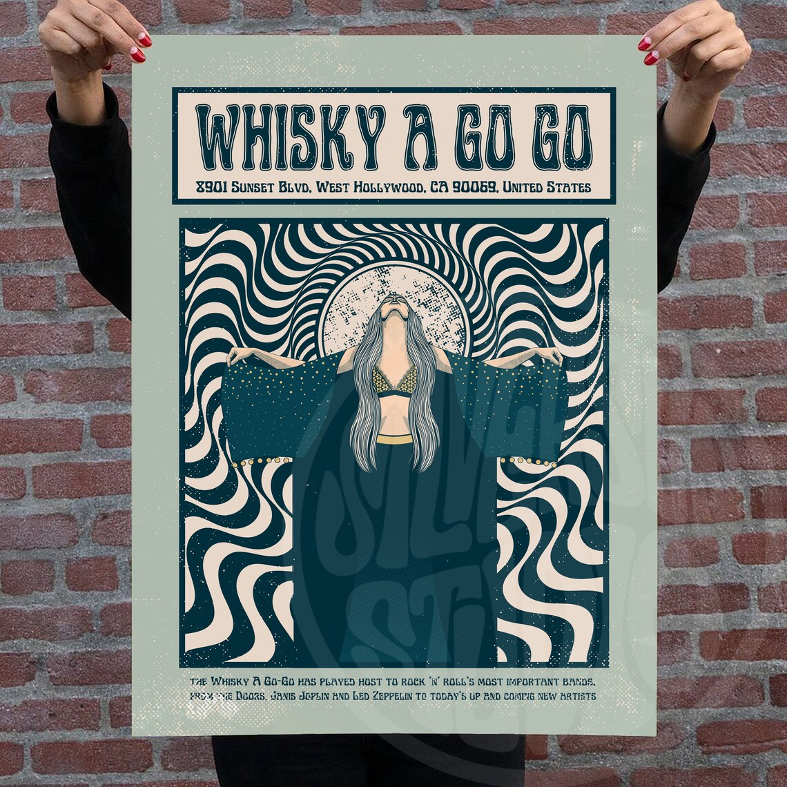 Whisky A Go Go Poster, Whisky A Go Go Art Print, Psychedelic Art ...