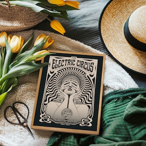 The Electric Circus Psychedelic Rock Art Print, Psychedelic Art Print ...