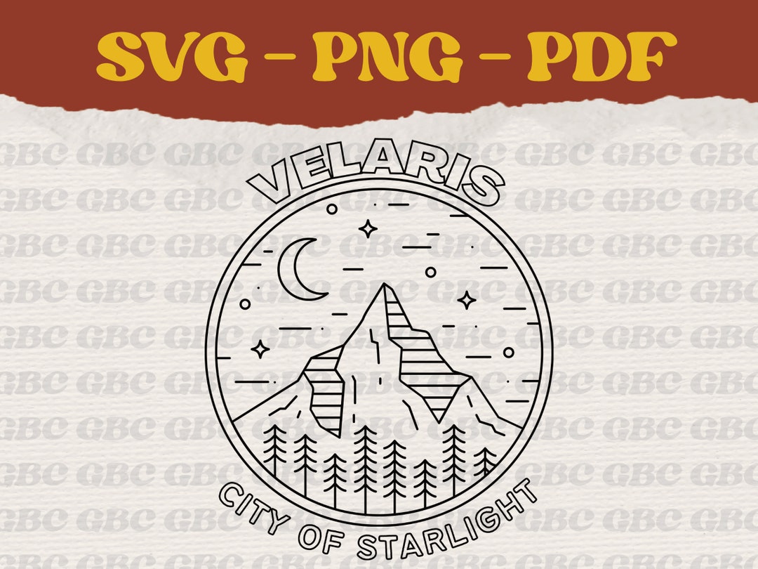 Velaris ACOTAR Coloring Page SGV PNG File - Etsy