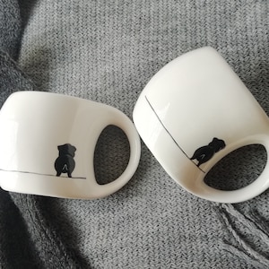 Dog Coffee Cups Set Small Coffee Cup Espresso Coffee Cups - Etsy