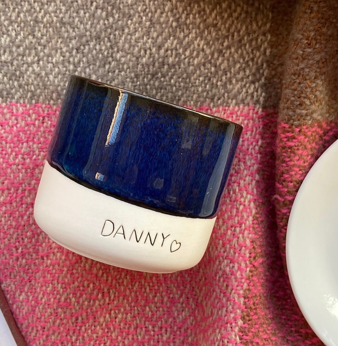 Personalized Handmade Espresso Cup (3.5oz) - Custom Ceramic Gift for ...