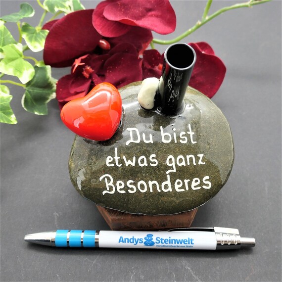 Home & Living Home Décor 12 cm Andys Steinwelt paperweight ballpoint ...