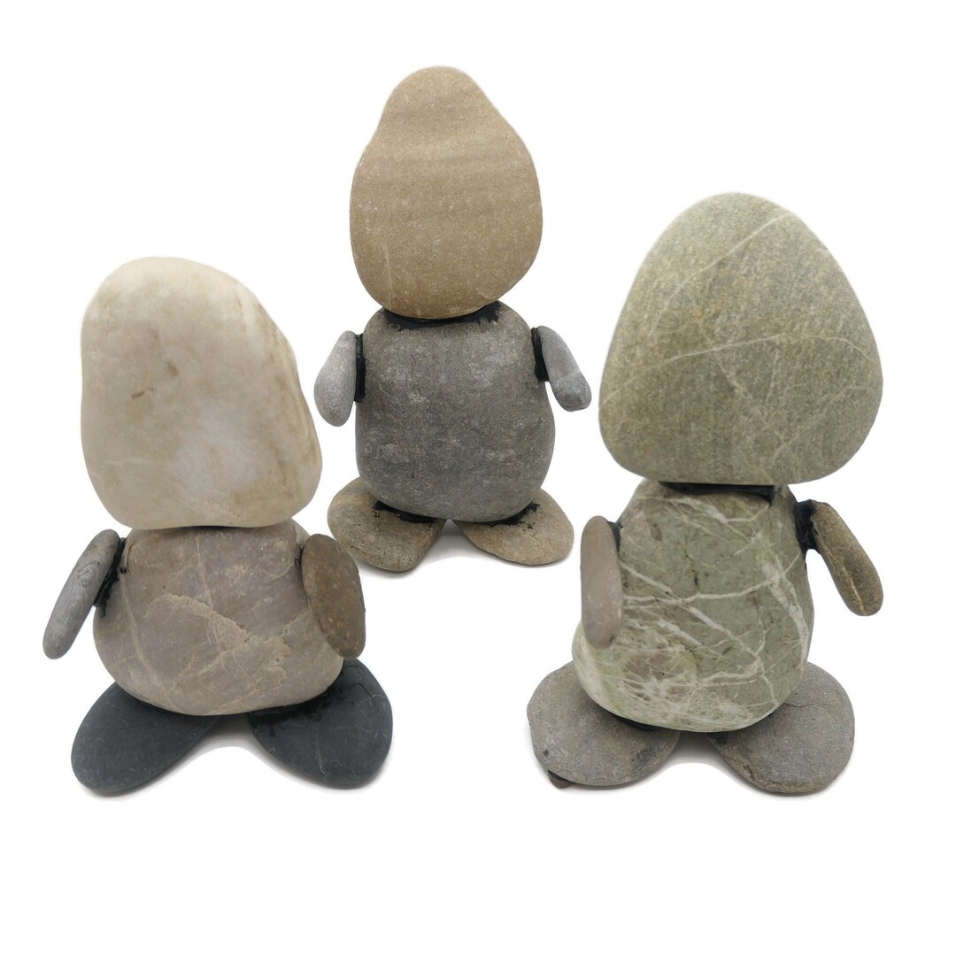 Stone Men to Paint Yourself Approx. 20 24 Cm for Your Own Garden or as ...