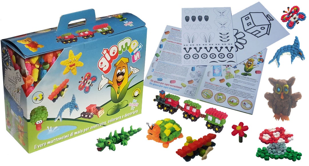 Colored Corn Bricks for Playing in a Natural and Educational Way. - Etsy