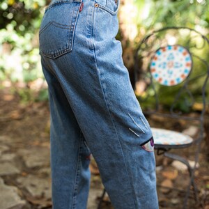 Hand Emboridered Eyes Denim - Etsy