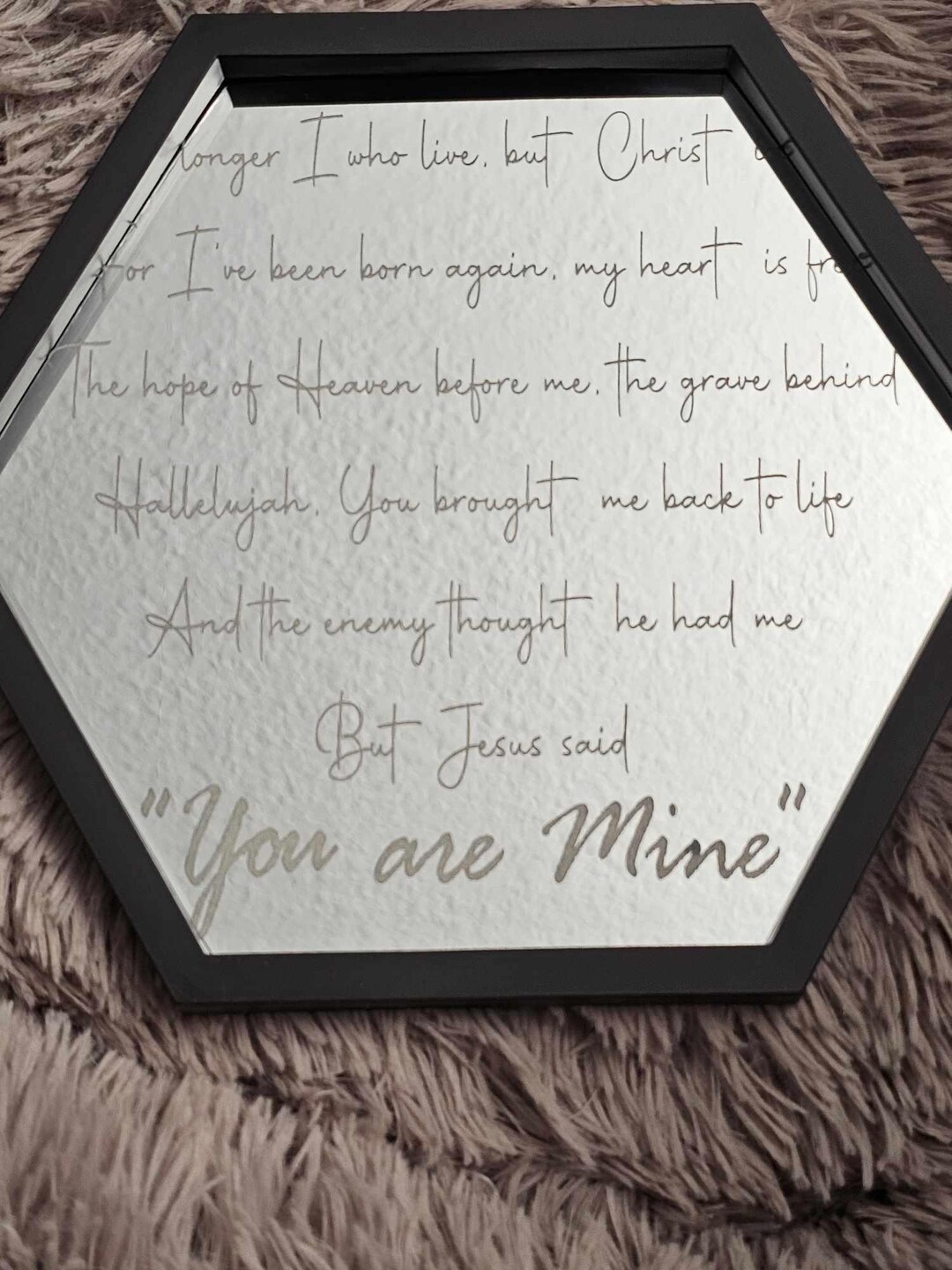 Jesus Said You Are Mine Mirror - Etsy