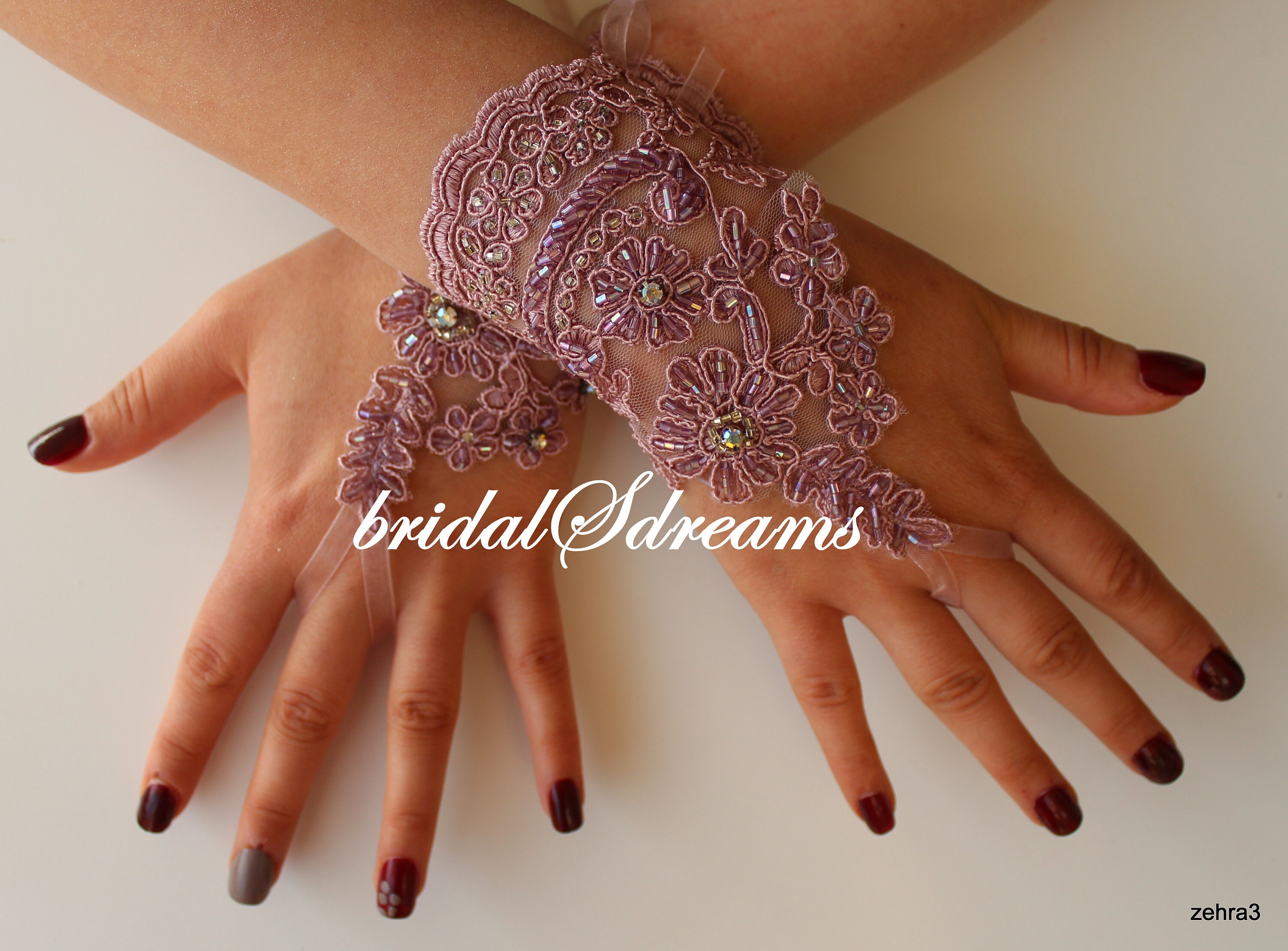 Pink Lace Fingerless Gloves,wedding Gloves, Lace Gloves, Fingerless ...