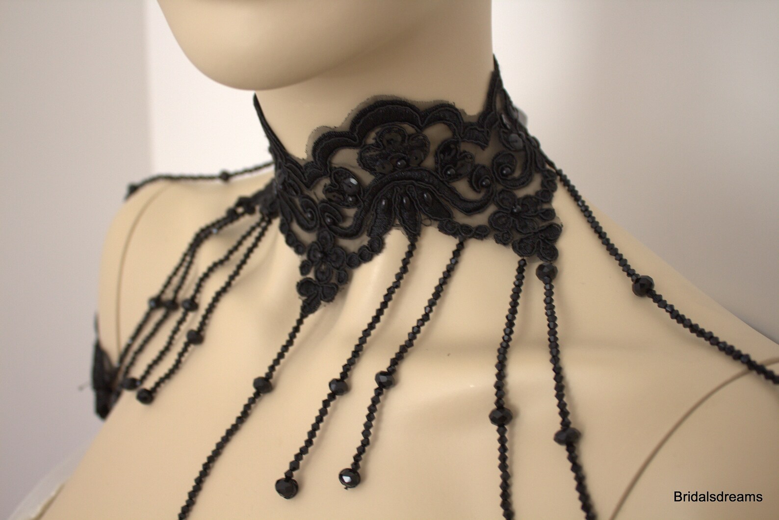 Black Lace Shoulder Jewelryshoulderjewelryblack Lace - Etsy