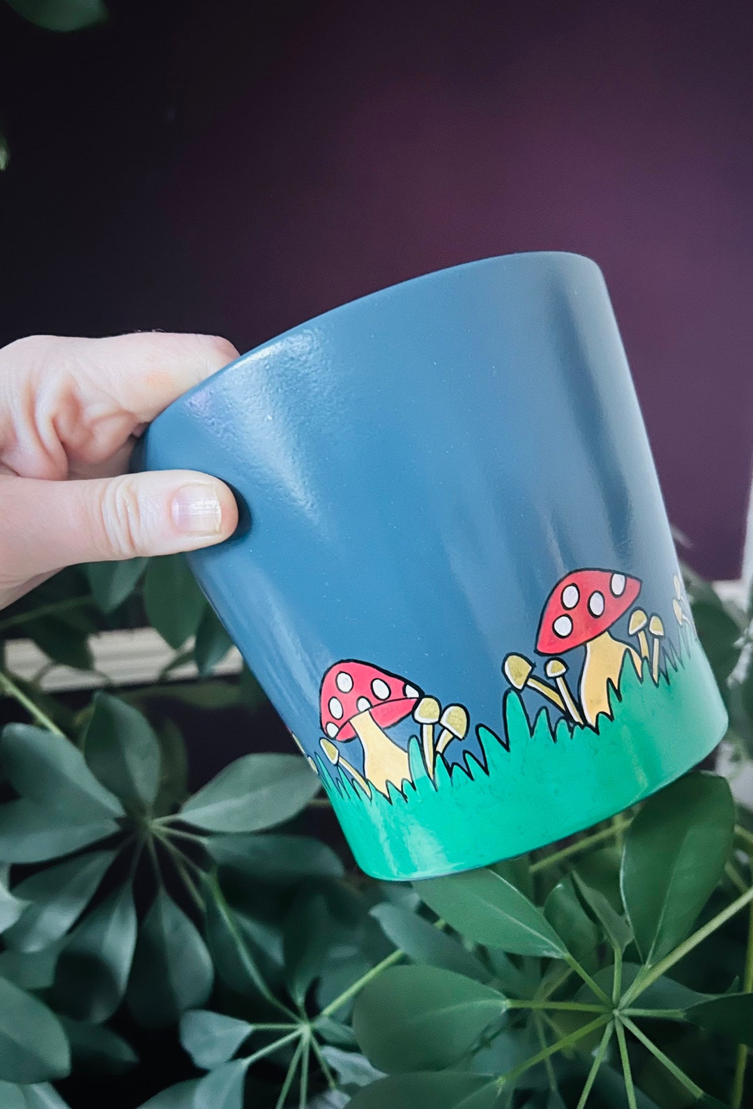 Mushrooms and Toadstools Plant Pot - Etsy