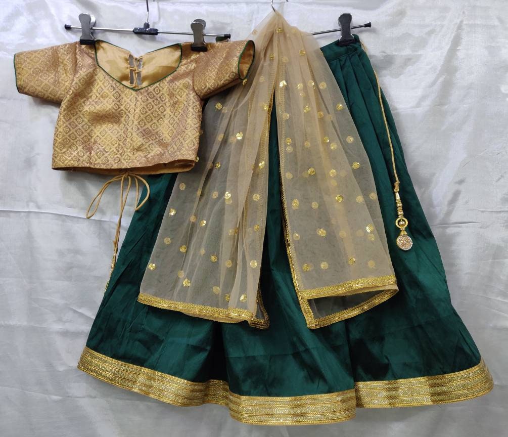 Kids Lehenga Choli Dupatta Indian Designer Ethnic Girls - Etsy India