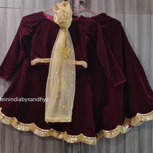 Kids Lehenga Choli Dupatta Indian Designer Ethnic Girls - Etsy India