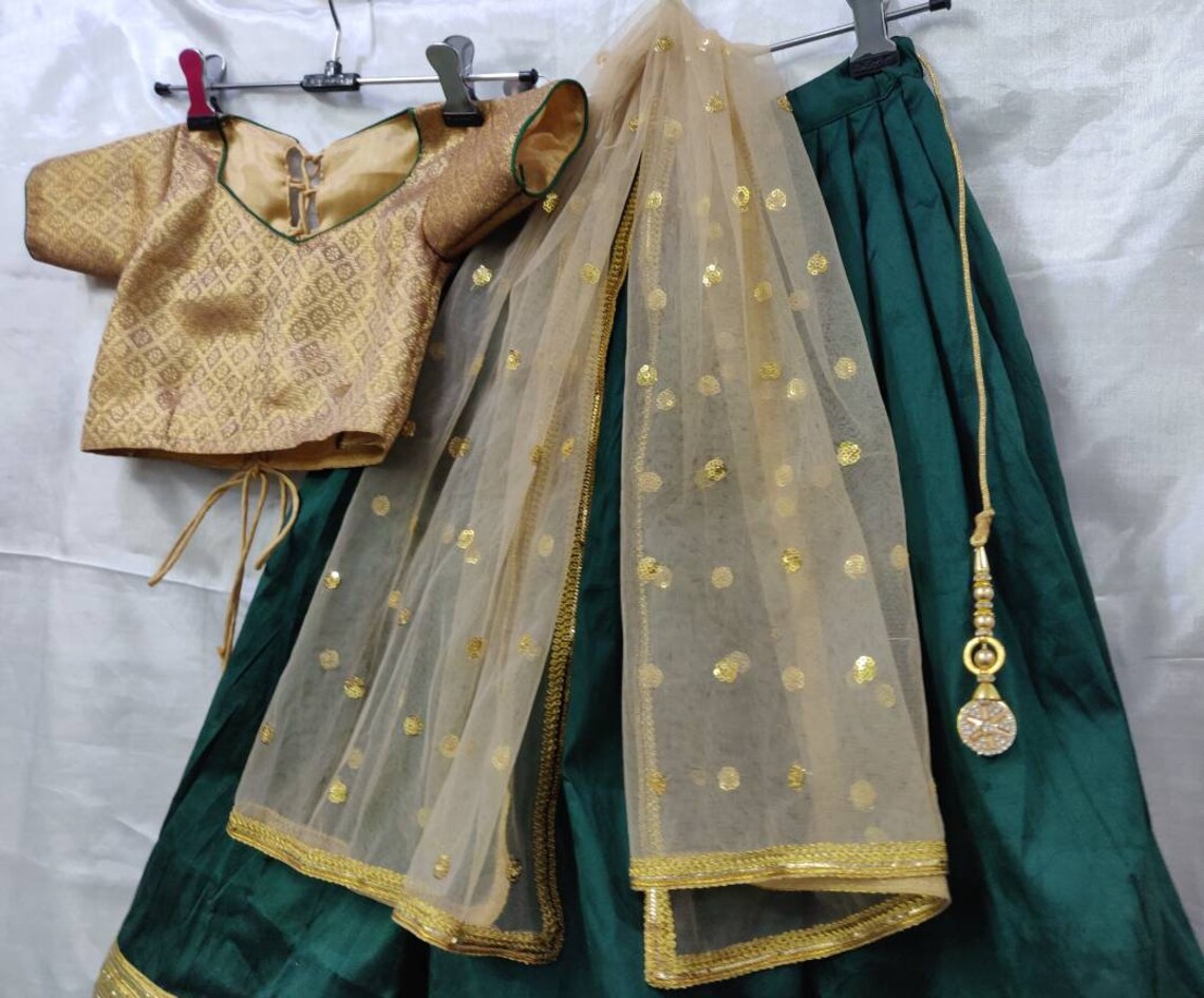 Kids Lehenga Choli Dupatta Indian Designer Ethnic Girls - Etsy India