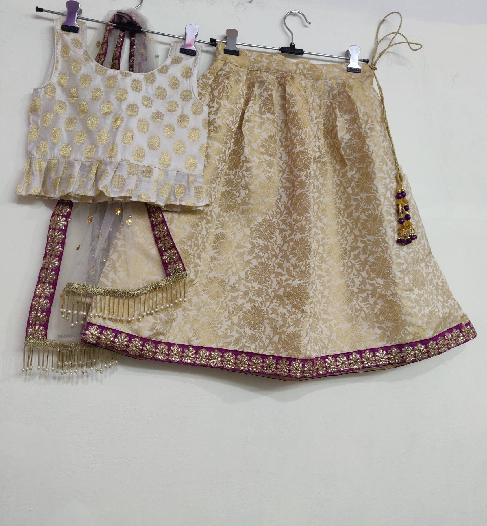 Kids lehenga choli dupatta Indian ethnic girls kids wedding | Etsy