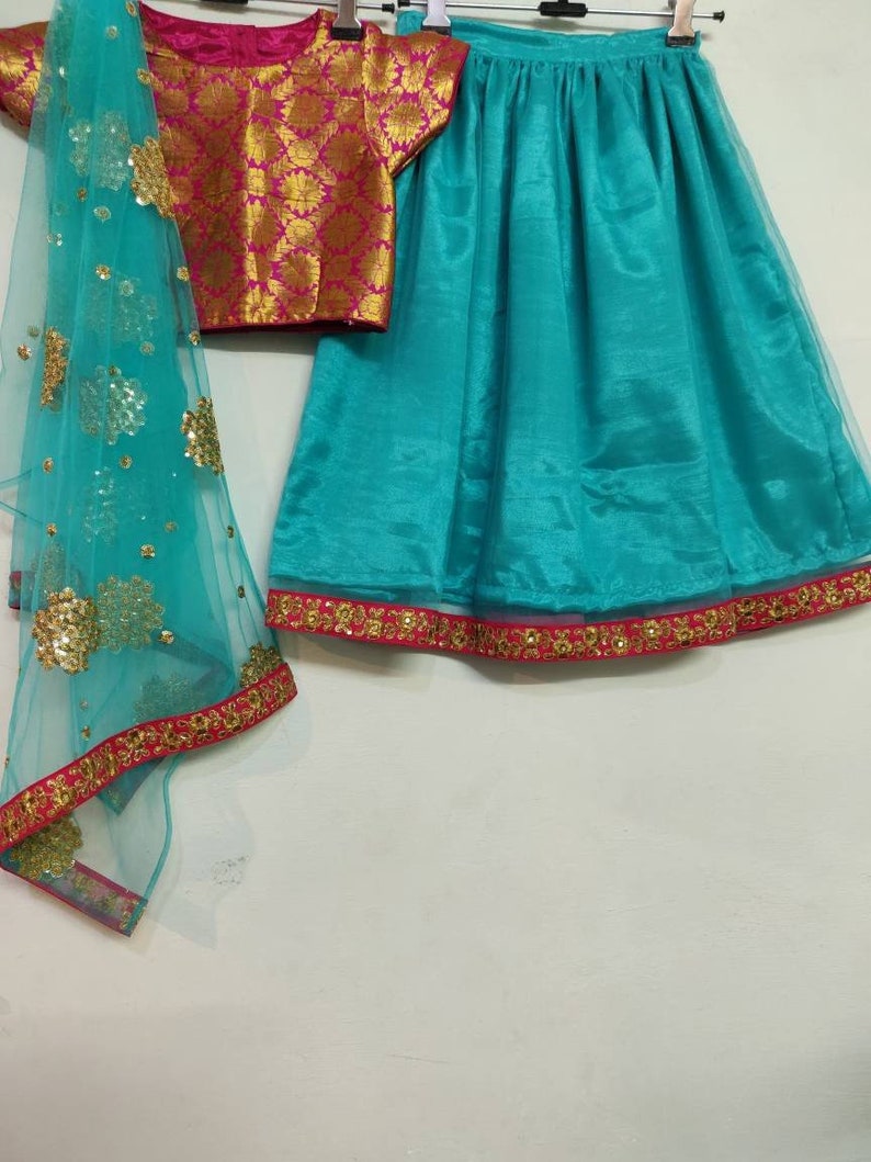 Kids Lehenga Choli Dupatta Indian Designer Ethnic Girl Kids - Etsy