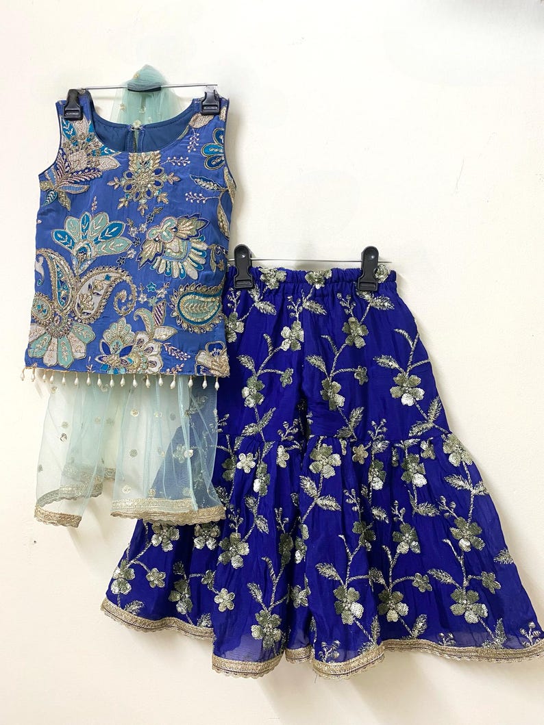Kids Kurti Sharara Gharara Set Dress for Girls Toddler Outfit - Etsy