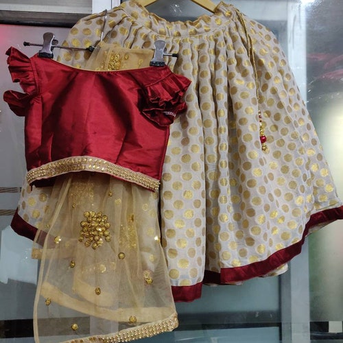 Kids Lehenga Choli Dupatta Indian Designer Ethnic Girls - Etsy India