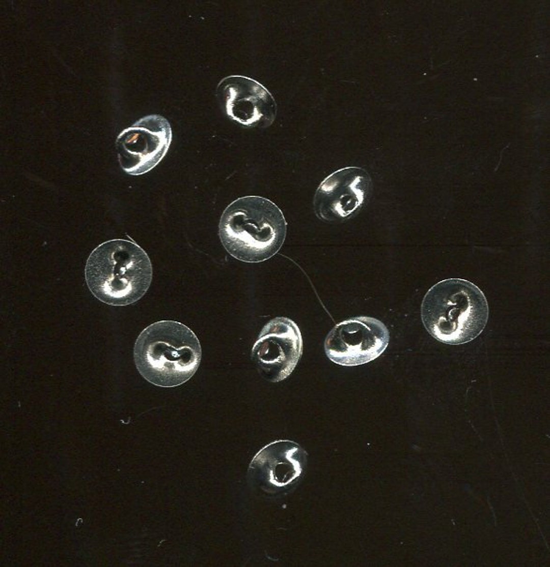 10 Adhesive Eyelets Silver 6 Mm - Etsy