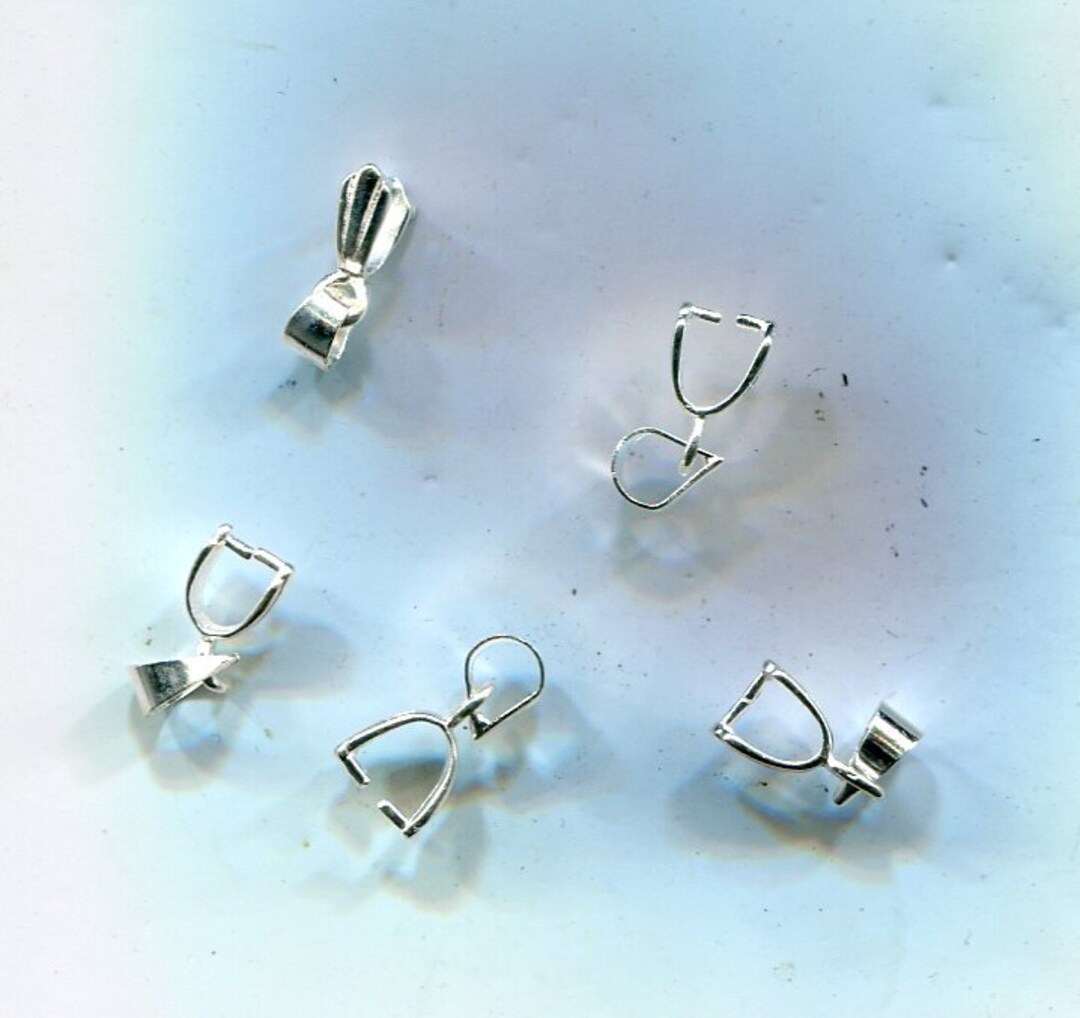 10 Bohemian Pendant Loops Silver 15 X 3 Mm - Etsy