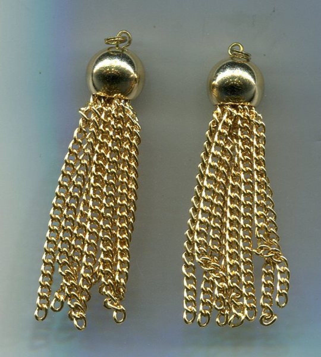 2 Bohemian Metal Tassels 60 Mm Long Gold - Etsy