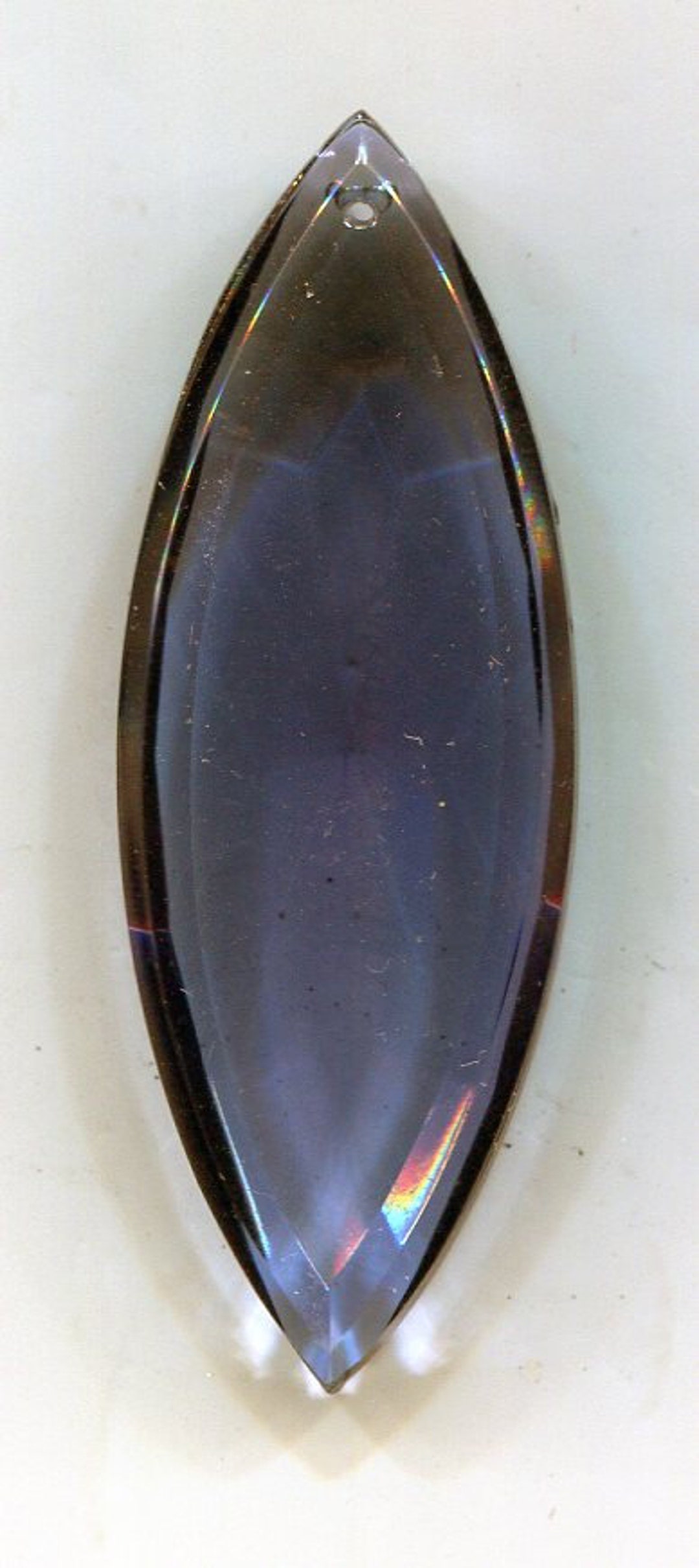 1 Bohemian Pointed Oval Pendant 60 X 22 Mm Montana Blue - Etsy