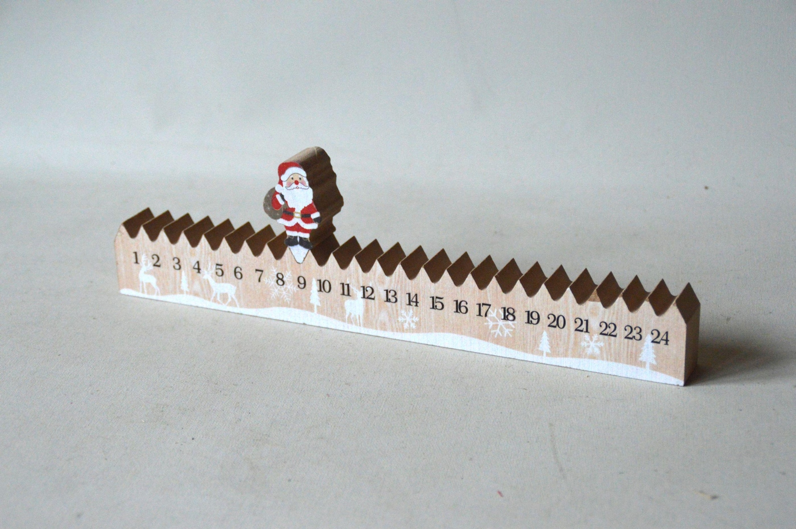 Advent Calendar Made of Wood, Wooden Calendar for Advent Without ...