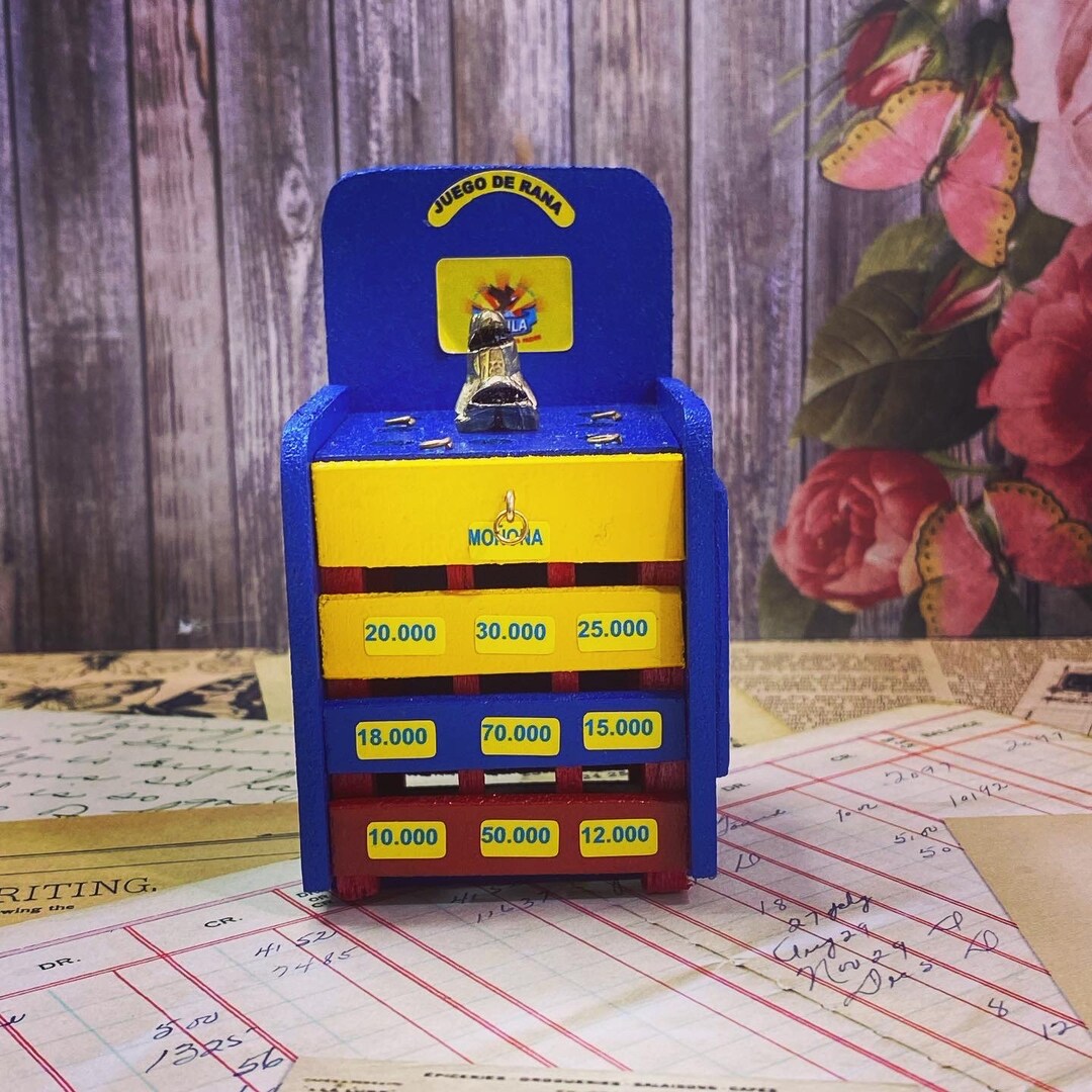 Small Colombian Table Ornament Rana Tejo Game - Etsy